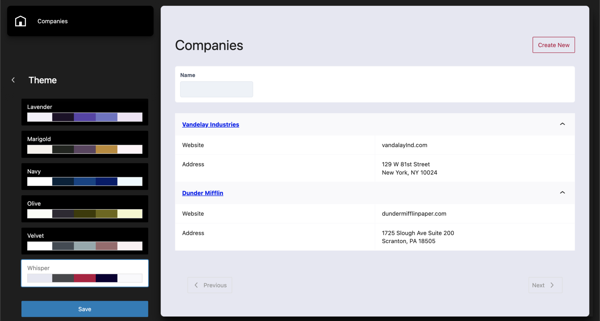 Theme - Engine Awesome Documentation